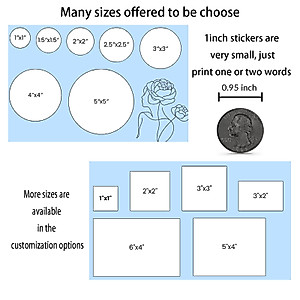Inshoney Custom Stickers for Business Logo Personalized Label Stickers Customized 100,200pcs, 1",1.5",2", 3", 4"(Circle)