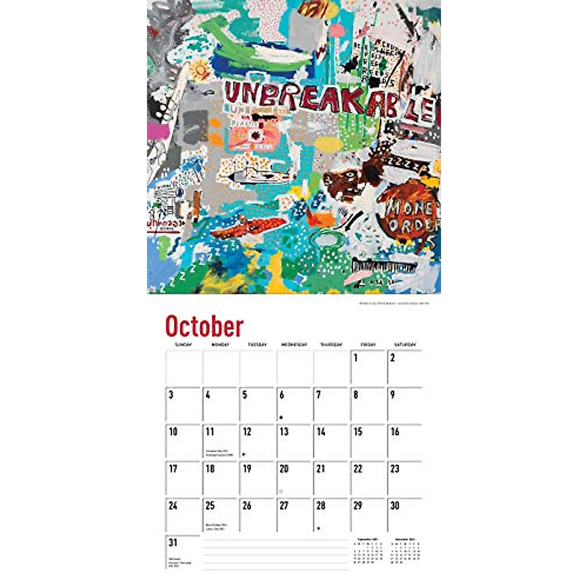 Jean-Michel Basquiat 2021 Wall Calendar