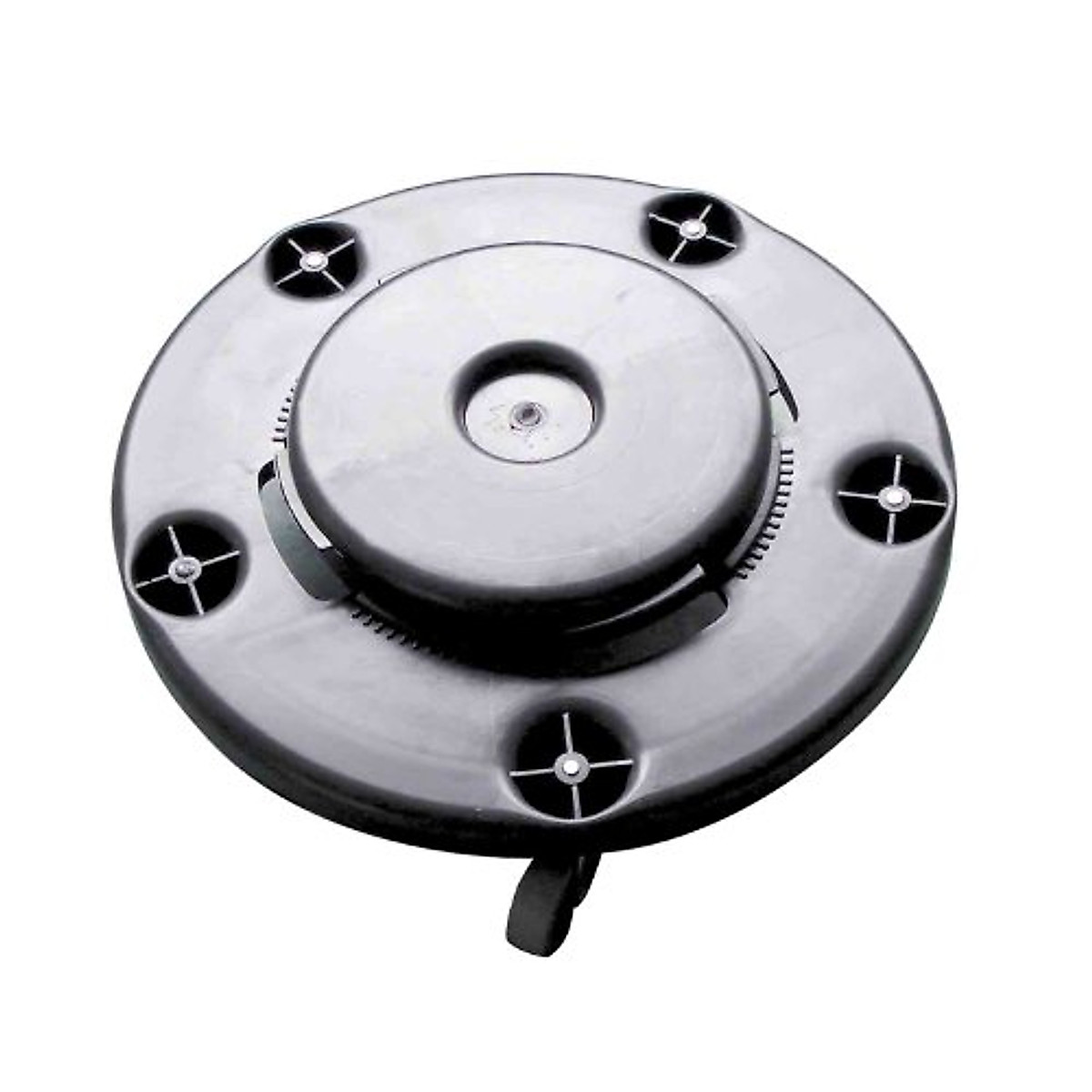 Thunder Group PLTCD005 Excellante 5 Caster Trash Can Dollies, 18 x 6 Inch, Grey