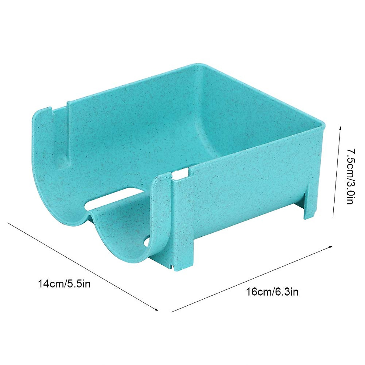 LIZEALUCKY Standing Stackable Beer can Holder Canned Beverage Storage Rack Refrigerator Beverage Organizer(Blue)