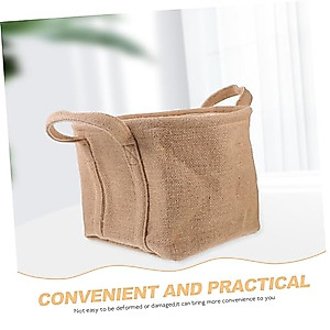 Levemolo Laundry Organizer Shoes Storage Container Jute Closet Organizer Bin Laundry Basket