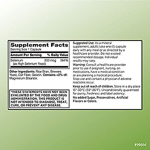 Selenium 200 mcg Capsules