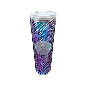 Starbucks 2022 Holiday Candy Cane Swirl Acrylic Tumbler 16oz Grande (White)