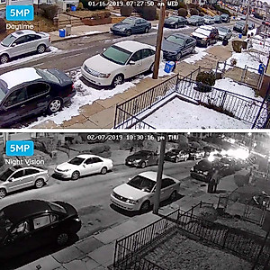 REOLINK PoE Outdoor Home Security Cameras, 5MP Surveillance IP Cameras, Smart Human/Vehicle Detection, Timelapse, 100ft Night Vision, Work with Smart Home, Up to 256GB SD Card, RLC-510A (Pack of 4)