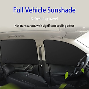 2PCS Car Side Window Sun Shades, Magnetic Sunshades for Car Windows, Front Seat Window Sunshades Privacy Curtains, Front Side Window Sun Shade Blocks Sun, Universal for Car SUV Truck