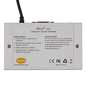 AbleNet Hitch 2 - Plug-and-Play USB Computer Switch Interface for Accessibility - Control, Learn, and Enhance User Experience - Product #10000021