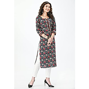 AnjuShree Choice Women Cotton Kurtis for women Blue