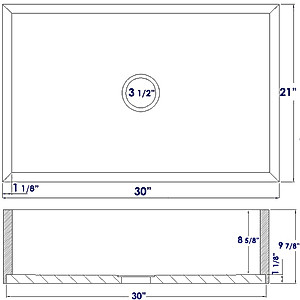 ALFI brand AB3021 30-Inch Single Bowl Bamboo Kitchen Farm Sink