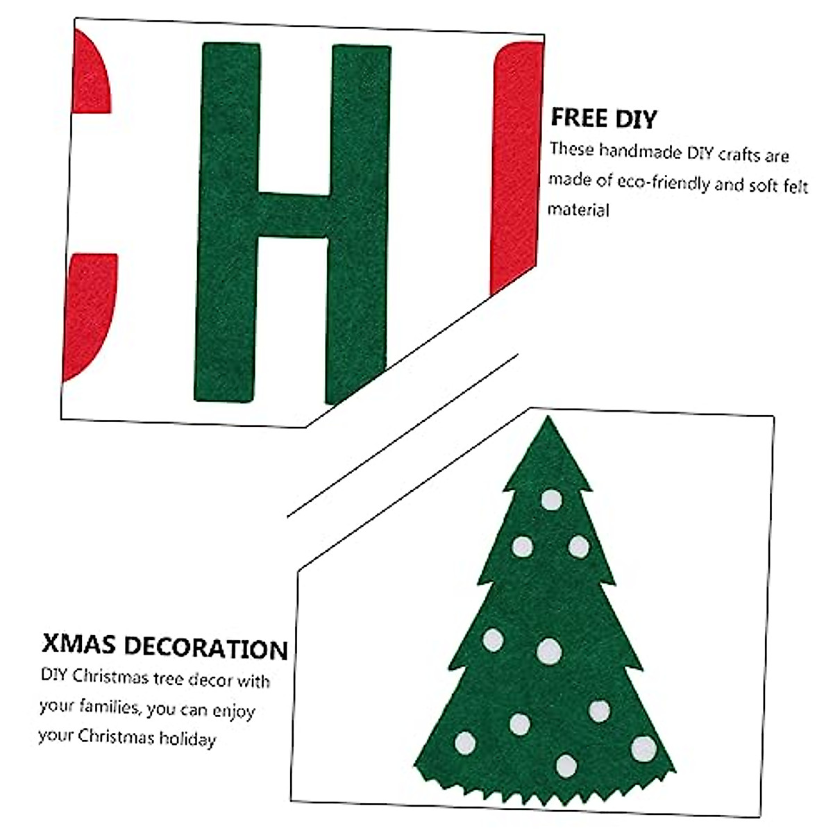 1 Set Christmas Tree with Lights Christmas Decorations LED Decor Christmas Tree Light Christmas Fairy Light Wall Felt Christmas Tree Christmas Wall Decor Xmas Ornament LED