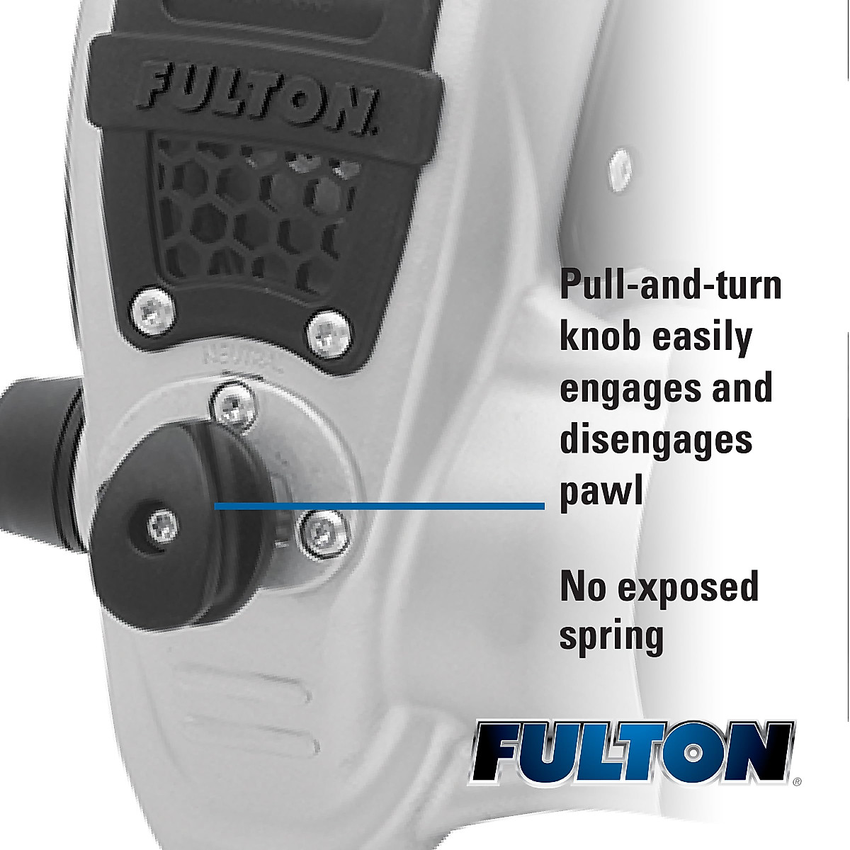 Fulton FW20000101 F2 Trailer Winch with Strap - 2000 lb. Load Capacity