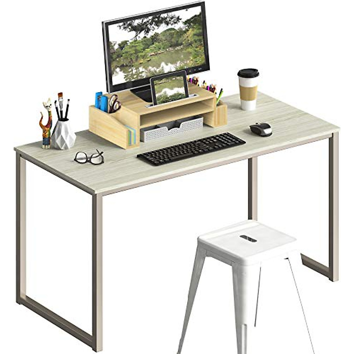 SHW Home Office 40-Inch Computer Desk, Maple