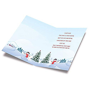 Christmas Card Brother In Law | Made in America | Eco-Friendly | Thick Card Stock with Premium Envelope 5in x 7.75in | Packaged in Protective Mailer | Prime Greetings