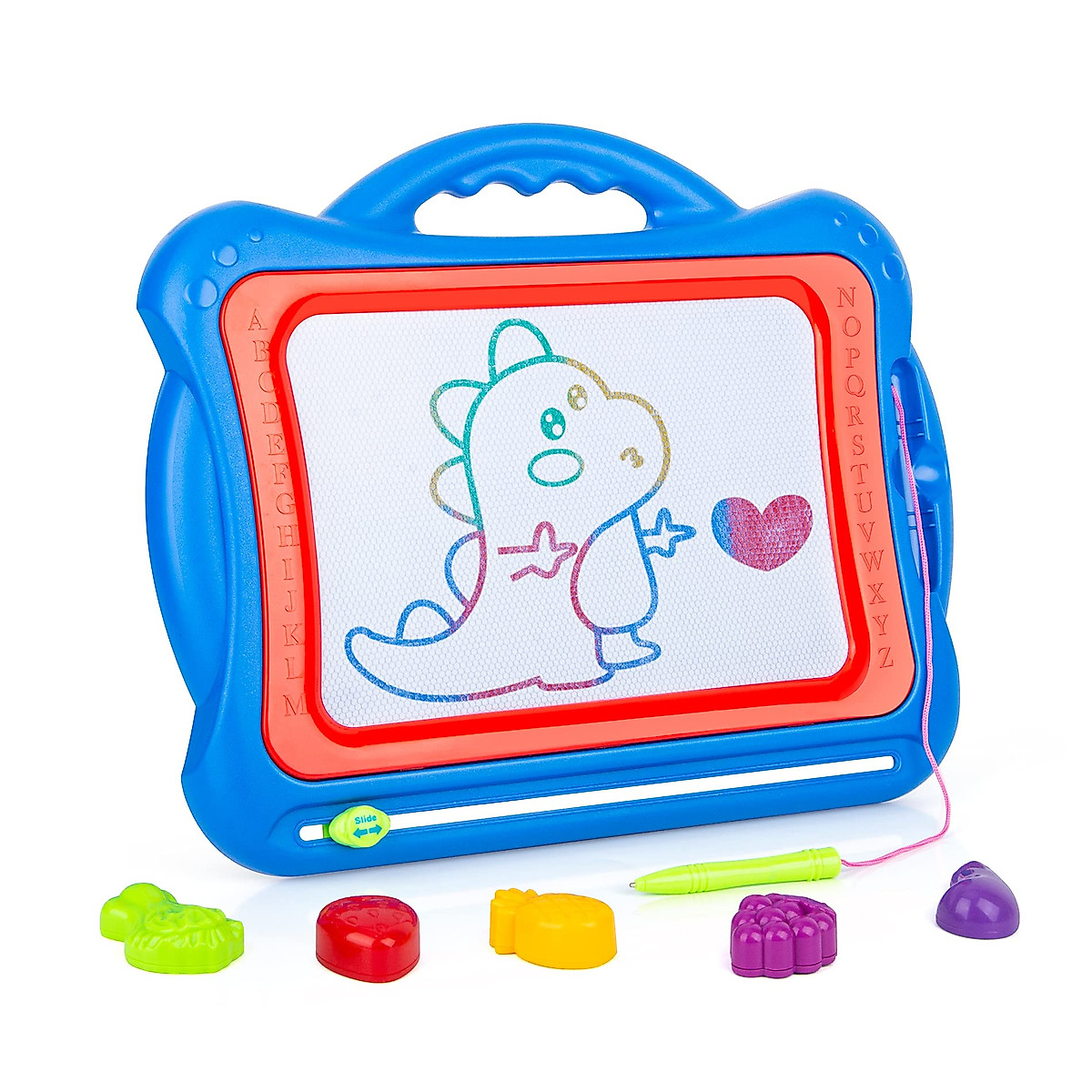 Magnetic Drawing Board Toys for 1-2 Year Old Girls, Large Erasable Sketch Pad with Pen for Toddler Educational Learning Toys Kid Christmas Birthday Gift Art Toy, Baby Toddlers Party Travel