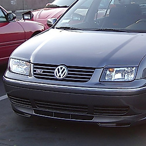 DNA Motoring DLOOK-VW99 Mean Look Headlight Eyelids For 99-05 Jetta MK4