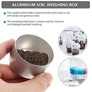 ULTECHNOVO Aluminum Tin Jar - 9pcs Empty Refillable Containers Lid Round Tin Empty Container Bulk Storage Tin Jars for Candle Powder Soil