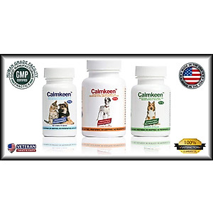 Calmkeen 450 mg 60 Count Nutritional Supplement for Large Dogs 33 Pounds and Up (Formerly Calmkene)