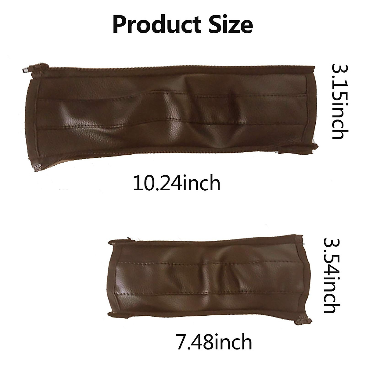 2 Pairs Baby Stroller Accessories Armrest Handle Covers PU Leather Universal Dust-Proof Protective Cover for Pushchair Pram(2 for Baby Armrest and 2 for Adult Push Handle)