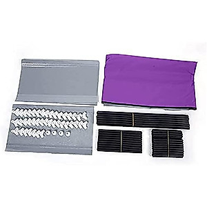 Mekek Shoe Rack Closet, Non-Woven 9 Tier Shoe Rack Shoe Shelf Storage Closet Organizer Cabinet (Purple)