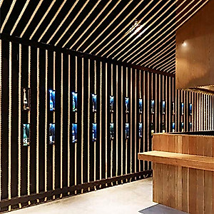 1OO% Cotton Rope (1 inch x 48 feet) Natural Thick Twisted Rope for Crafts, Sports Tug of War, Hammock, Home Decorating Wedding Rope