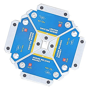 Arrow Welding Magnet Holder, 4Pcs Welding Magnetic Holder 28lbs Arrow Welder Magnet Fixing Holding Tool Set Kit, Metal Working Tools and Equipment