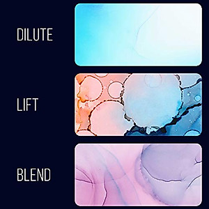 U.S. Art Supply Alcohol Ink Color Blender Solution, Large 4.2 Ounce Bottle - Alcohol-Based Dye Paint Blending Mixing Solution to Lighten, Blend, Dilute, Re-Wet, Remove, Lift Ink - Epoxy Resin Art
