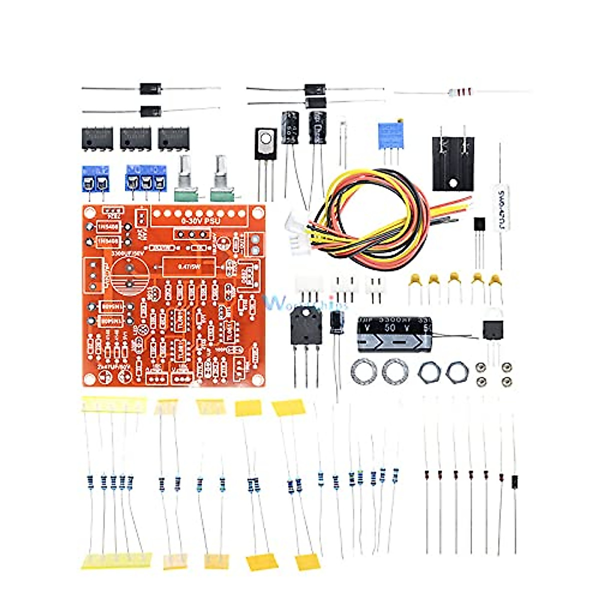 0-30V 2mA-3A Adjustable DC Regulated Power Supply DIY Kit Short Circuit Current Limiting Protection Board Module for Arduino