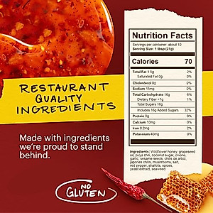 Momofuku Hot Honey Chili Crunch by David Chang 5.5 oz, Oil with Premium Wildflower Honey, Garlic and Shallots, Chili Crisp for Cooking, as Sauce or Topping