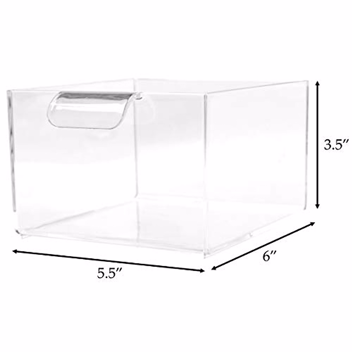 ImpiriLux Cosmetic Organizer Drawer Set | Set of Two Clear Stackable Plastic Makeup Drawers | Elegant Storage Solution for Bathrooms and Vanities
