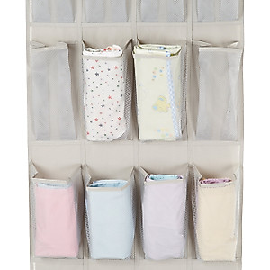 Amazon Basics 20-Pocket Over-the-Door Hanging Large-Size Shoe Organizer