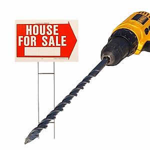 Keyfit Tools SignBit Wire Stake Sign Installation Tool for Custom Signs, Garage Sale, Campaign, for Sale, for Rent, Now Hiring, Open House, Help Wanted, Yard Signs, Lawn Signs up to 5/16 inch Wire