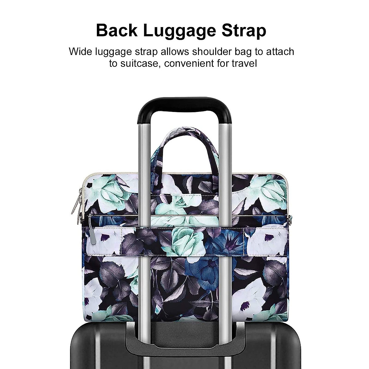 MOSISO Laptop Shoulder Bag Compatible with MacBook Air/Pro,13-13.3 inch Notebook,Compatible with MacBook Pro 14 inch 2023-2021 A2779 M2 A2442 M1, Succulent Briefcase Sleeve Case with Belt