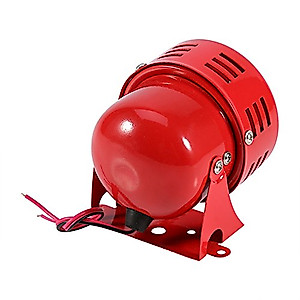 12V 1.5A Siren Whistle, 110dB Electric Car Truck Motorcycle Driven Horn Alarm Siren (Air Raid) Loud 50s Red 12V Car Alarm & Safety