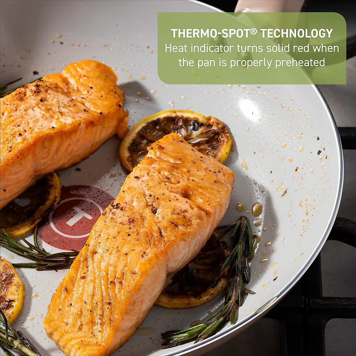 T-fal Refresh Ceramic, Ceramic Non Stick Cookware Set 12 Piece, Oven Broiler Safe 350F, Cookware, Kitchen Cooking Set w/Fry Pans, Saucepans & Kitchen Utensils, Pots and Pans Set Non Stick, Mint Green