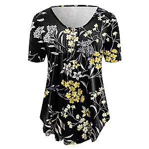 Casual Black Shirts for Women Misses Blouses wpmen's Tops Tops Womens Blouse Size 18 Green v Neck Tank top XL Boho Womens t Shirts