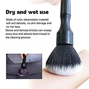 TOOPONE 2pcs car Interior Beauty Detail Brush, air Conditioning Vent dust Cleaning Crevice Brush car Soft Cleaning Brush