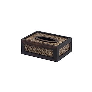 Stylish Tissue Box Rectangular Tissue Organizer Toilet Paper Holders and Table Decoration for Kitchen Bathroom Vanity Countertops Dressers Modern Tissue Box (Color : Brown, Size : Multi-Colored)