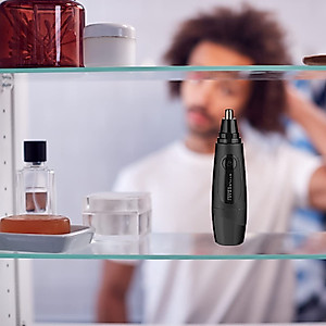 Stylecraft Schnozzle Cordless Nose and Ear Trimmer, Water Resistant, Portable, LED Light, Matte Black