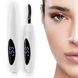 Heated Eyelash Curlers Lash Curler：Electric Eyelash Curlers, Rechargeable Lash Curler with Eyelash Comb for Quick Natural Curling Makeup Natural Curling Eye Lashes and 24 Hours Long Lasting