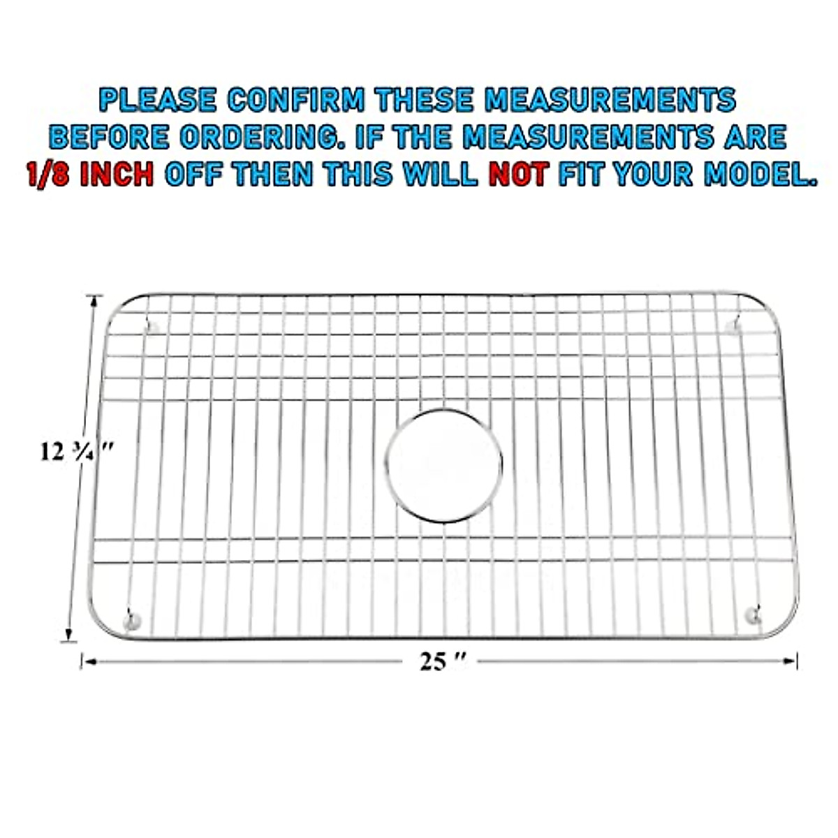 UPGRADED Lifetime Appliance K-6517-ST Bottom Basin Stainless Steel Rack Compatible with Kohler Bakersfield Sink - Upgraded