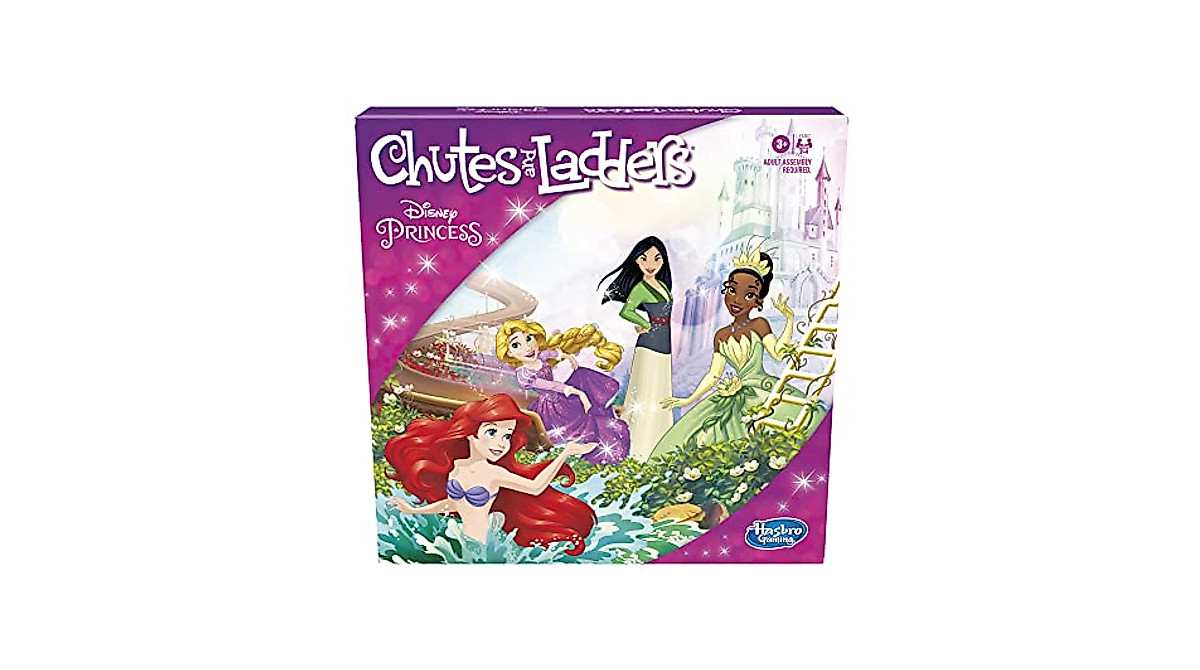 Hasbro Gaming Chutes and Ladders: Disney Princess Edition Board Game ...