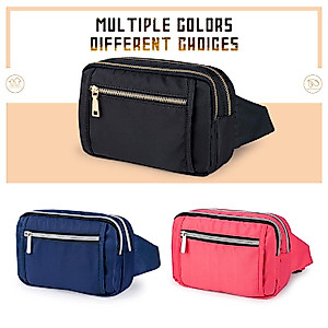 Fanny Packs for Women Men, Fashion Waist Pack Belt Bags for Teen Girls with Multi-Pockets Adjustable Belts, Cute Fanny Pack Bum Bag for Disney Travel Hiking Cycling Running