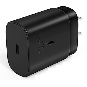 Fast Adaptive Wall Adapter 25W Charger for LG V60 ThinQ 5G UW with 4FT (1.2M) UrbanX USB C PD Charging and Data Transfer Cable - Black (US Version with Warranty)