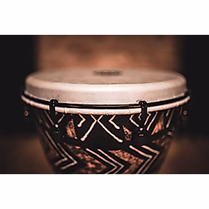 Meinl Percussion Djembe Hand Drum Circle Instrument with Synthetic Shell and Head, Alpine Series — NOT Made in China — Easy Tuning, 2-Year Warranty (ADJ12-KA)