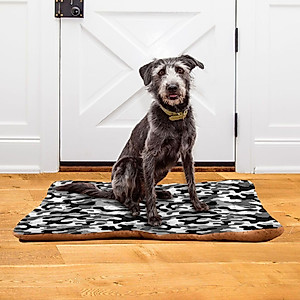 Coikll Camouflage Pet Bed Pad Soft Dog Bed Mat with Anti-Slip Bottom, Machine Washable Crate Pad Mattress for Dog Sleeping- 24 * 18inches
