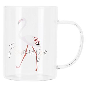 Yosoo Coffee Cup, 350ml Transparent High Borosilicate Glass Milk Cup Coffee Mug Tea Drink Glass Drinkware for Home Shop Supplies