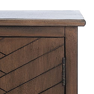 SAFAVIEH Home Collection Magnolia Brown 2-Door 2-Shelf Media Stand (up to 55-inch Flat Screen TV)