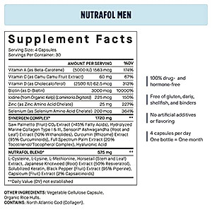 Nutrafol Hair Growth Supplement Bundle | Men's All Ages + Womens Ages 45+ | Clinically Proven for Visibly Thicker & Stronger Hair with More Scalp Coverage | 1 Month Supply Each