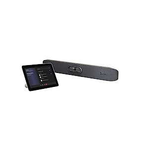 Poly - Studio X30 (Polycom) with TC8 Touch Controller - 4K Video & Audio Bar - Conferencing System for Small Meeting Rooms - Works with Teams, Zoom & More