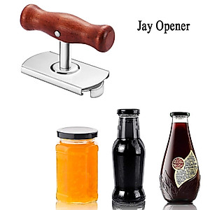 Jar Opener for Weak Hands,Jar Opener for Seniors with Arthritis,Easily Open the Jar with A Simple Twist,Good Gifts for Children and Women (Brown)