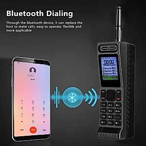 Limouyin Vintage Cell Phone, Retro Brick Cell Phone Four Card Four Standby Quad?Band 2G Bluetooth Mobile Phone 4800mAh Long Standby Big Phone for Seniors(Black)